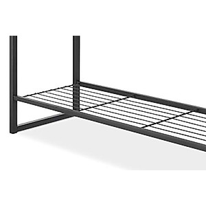 Whitmor Modern Industrial Entryway Bench w/Shoe Storage, Brown