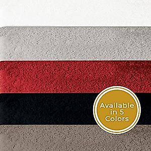 Sparkles Home Rhinestone Stripe Fingertip Towel Set of 2 - Design Soft Luxury Hotel Quality Absorbent Towels for Aesthetic Bathroom Décor, Black