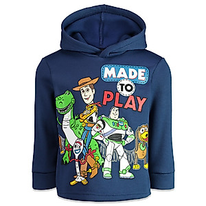 Disney Pixar Toy Story Toddler Boys Fleece Hoodie and Jogger Pants Outfit Set Navy/Grey 2T