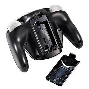 Veanic 2.4G Wireless Gamecube Controller Gamepad Gaming Joystick with Receiver for Nintendo Gamecube,Compatible with Wii (Black)