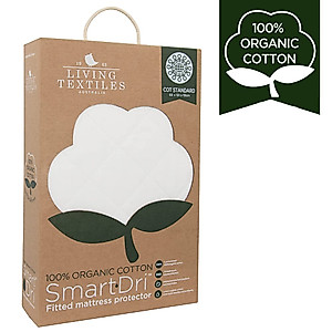 Organic Smart-Dri Waterproof Mattress Protector - Crib White
