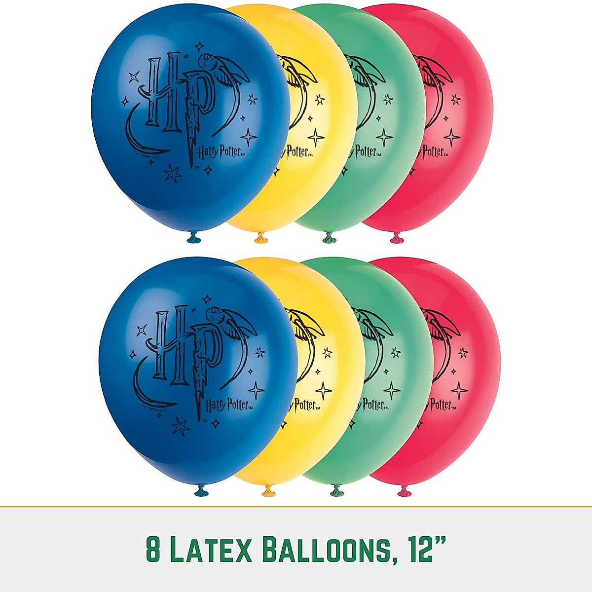 Unique Harry Potter Balloons Bundle - 8 Latex Party Balloons 12”, 1 Foil Balloon 18”, Checklist, Harry Potter Party Decorations & Supplies, Kids Birthday Party