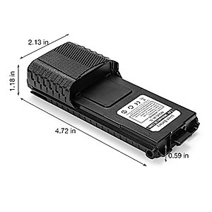 BAOFENG BL-5L 3800mAh Extended Battery Compatible with UV-5R RD-5R UV-5RTP UV-5R Plus, Original Pack, Black