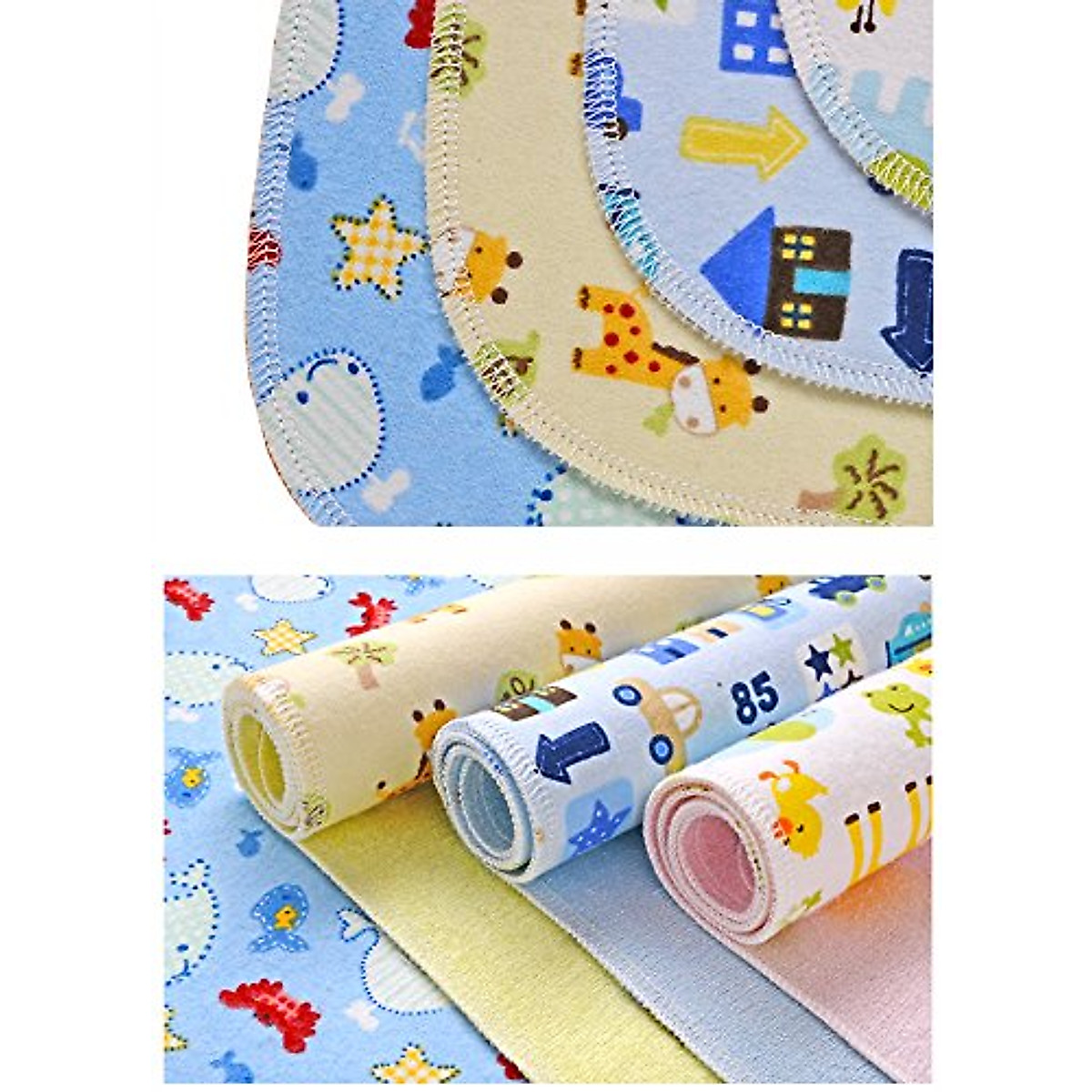 Diaper Changing Pad, Twoworld Cotton Bamboo Fiber Breathable Waterproof Changing Pads Washable Resuable Diapers Liners Mats(20x28in)