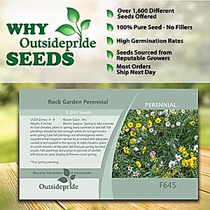 Outsidepride Rock Garden Perennial Wild Flowers - 5000 Seeds