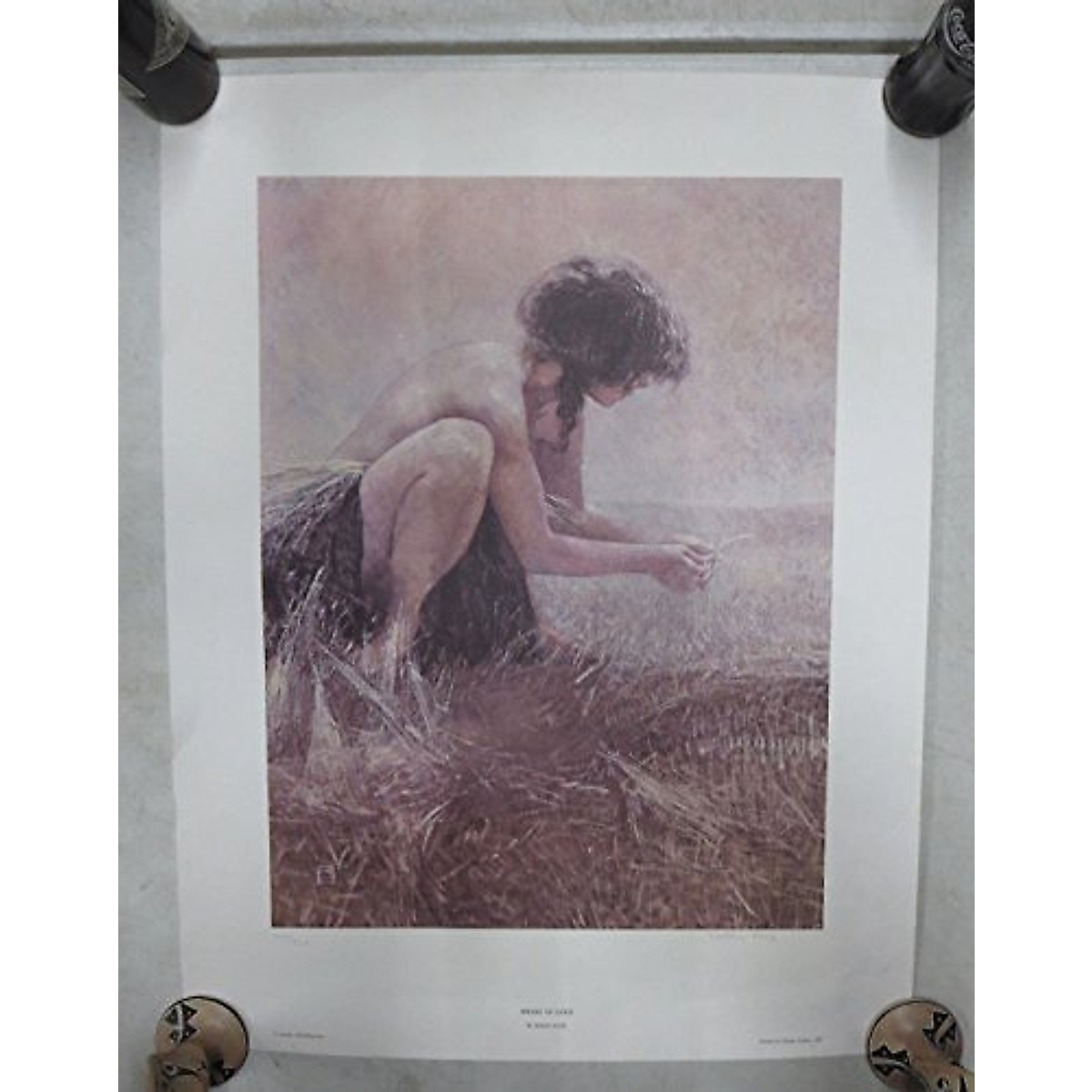 Spring In Gold By Jeffery Jones Signed And Numbered Print #103/300 1989