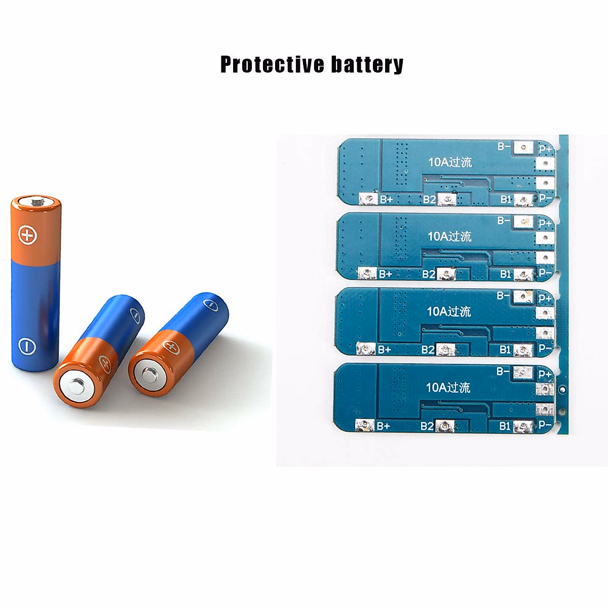 Comidox 3S 12V 10A 18650 Lithium Battery Protection Board BMS Li-ion Charger Protection Module Anti-Overcharge/Over-Discharge/Over-Current/Short Circuit 3Pcs