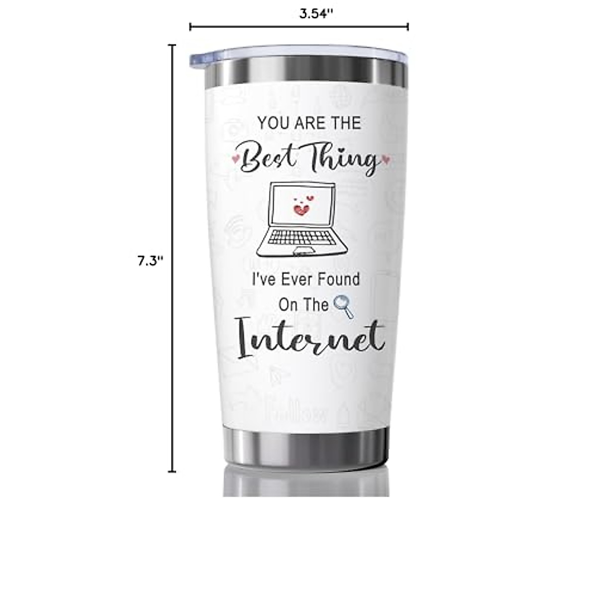 Mothers Day Gifts for Her Girlfriend Wife - Anniversary Romantic Gift for Women Couple Men Him Boyfriend Husband, Funny Galentines Birthday Gifts for Women Best Friend, Tumbler 20oz