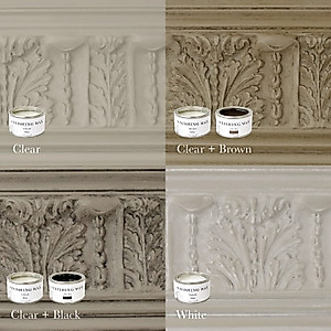 Jolie Finishing Wax - Protective topcoat Paint - Use on interior furniture, cabinets, walls, home decor and accessories - Odor-Free, Non-Hazardous - Clear - 120 ml