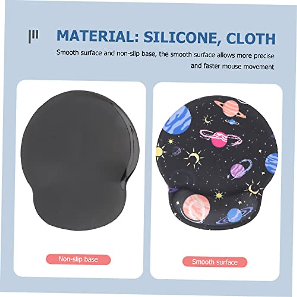 Ergonomic Pad Bowl Pad Keyboard Wrist Support Desktop Mat Pad Mat for Desk Pad with Wrist Support Print Pads Rest Pad Mousepad with Wrist Rest Padded Pad Sponge Pad Silica Gel Pad