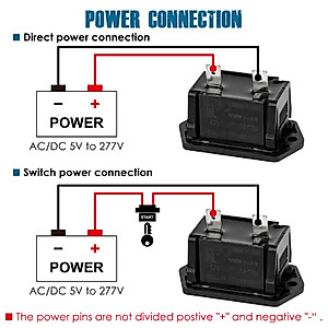 Runleader Digital Hours Counter,AC/DC 5V to 277V for Garden Tractor Generator Scooter Club Car Forklift Leaf Trimmer etc.