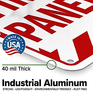 Fire Alarm Panel Inside Sign, 10x7 Inches, Rust Free .040 Aluminum, Fade Resistant, Made in USA by My Sign Center