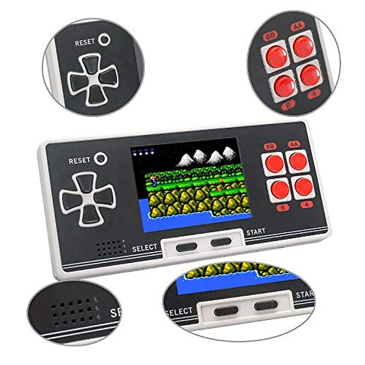 Old Arcade New 8 Bit Classic Retro Pocket Handheld Game Player Portable Game Console Pocket Console with 200 Games, Mobile Game Play, Nostalgic Game Play, Retro Game Play