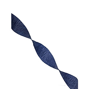 Navy Blue Crepe Paper Streamers (2 Pack), 145 Feet Total, Made in USA