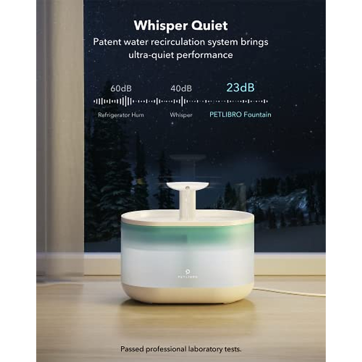 PETLIBRO Cat Water Fountain, 71fl oz/2.1L Ultra Quiet Pet Water Fountain for Cats Inside, BPA-Free, Two Flow Modes,Visible Water Level Cat Fountain Water Bowl, Dog Water Dispenser with 4 Large Filters