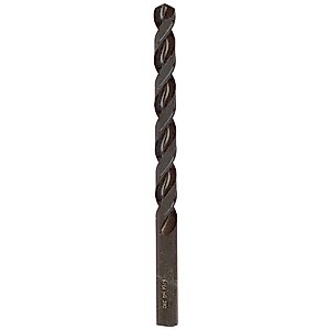 BOSCH BL2147 1-Piece 5/16 In. x 4-1/2 In. Fractional Jobber Black Oxide Drill Bit for Applications in Light-Gauge Metal, Wood, Plastic