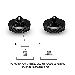 JJC Camera Soft Release Button, Shutter Button for Fuji Fujifilm X-T5 X-T4 X-T3 X-T30 X-T30 II X-T20 X-PRO3 X100V X100F X-E4 X-E3 Sony RX1R II RX10 IV III Leica M10 M9 Nikon Df F3