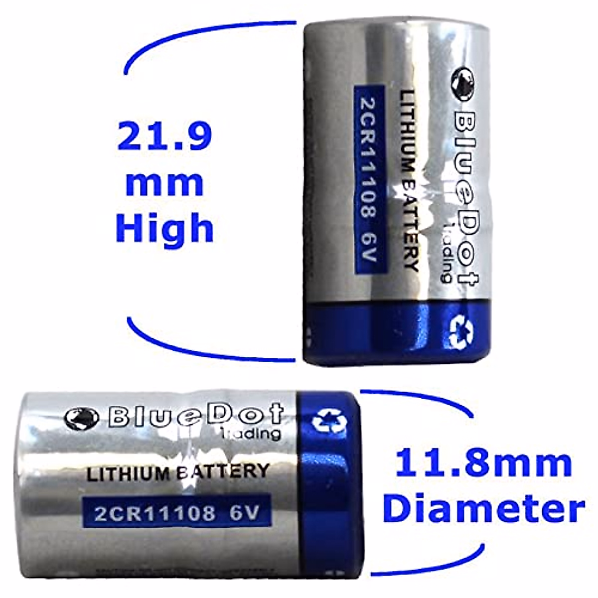 BlueDot Trading 2CR1/3N Lithium Cell Battery, 4 Count