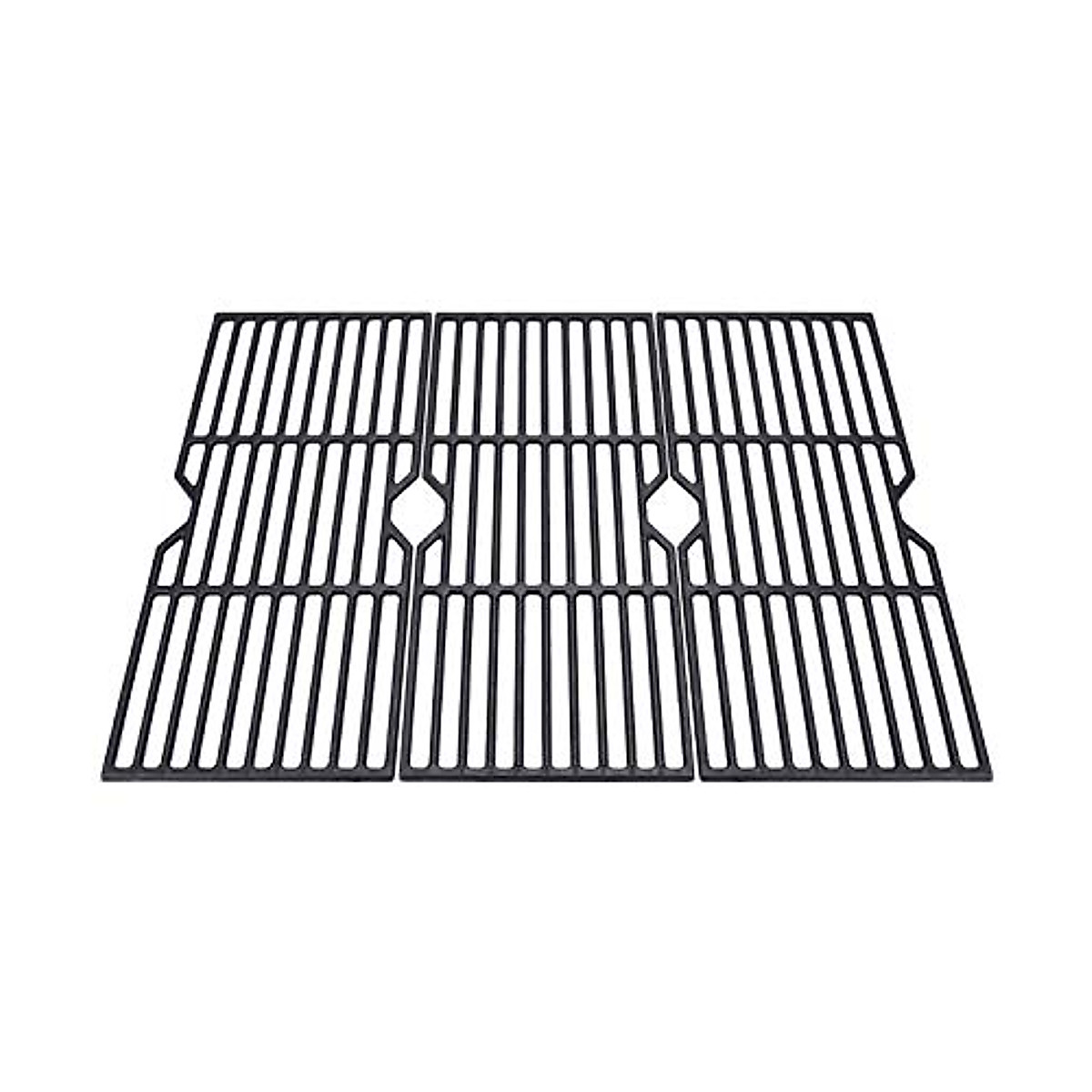SHINESTAR 16 7/8 Inch Grill Grates Replacement for Thermos, Charbroil 463436215, 463432215, 461442114, 463420508, 463436214, Master Chef, Backyard Gas Grill Parts, Heavy Duty Cast-Iron, 3-Pack