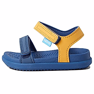 Native Shoes Baby Boy's Charley Sugarlite Block (Toddler) Wheat Frontier/Frontier Blue 10 Toddler M