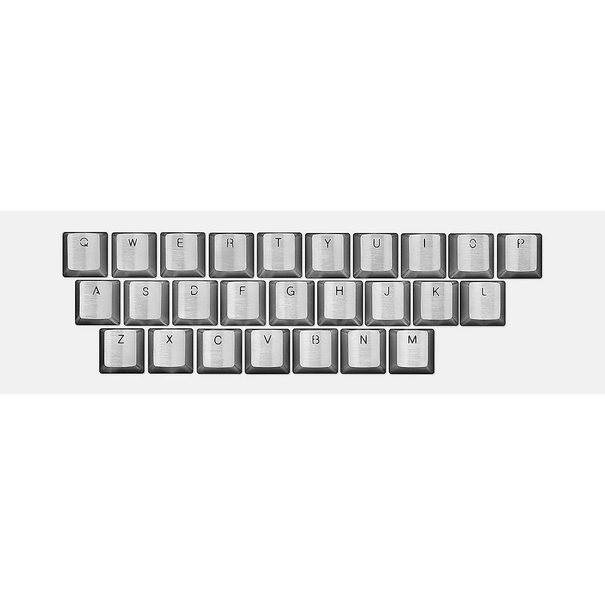 KPREPUBLIC teamwolf Stainless Steel MX Keycap Silver Color Metal keycap for Mechanical Keyboard Gaming Key Alpha Light Through Back lit (TeamWolf Alpha Key x1)