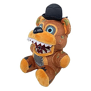 Twisted Freddy Plush Toy,Five Nights at Freddy's plushies, FNAF All Character Stuffed Animal Doll Children's Gift Collection,8”