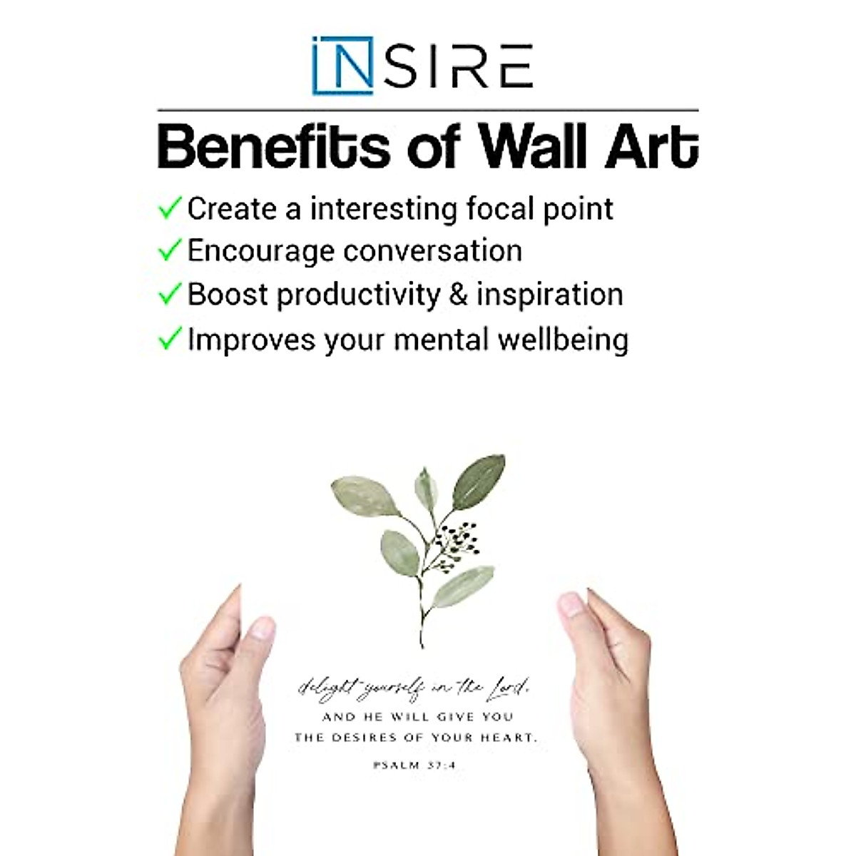 Psalms Scripture Wall Art Christian Posters, Christian wall art - Set of 4 (8x10") Bible Verses Wall Decor Bible Verse Wall Art Christian Wall Decor Christian Art Bible Scripture Wall Decor - Unframed