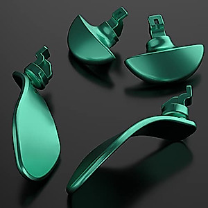 eXtremeRate Back Paddles for PS5 Edge Controller, Metallic Aqua Green Replacement Interchangeable 4PCS Metal Back Buttons for PS5 Edge Controller - Controller NOT Included