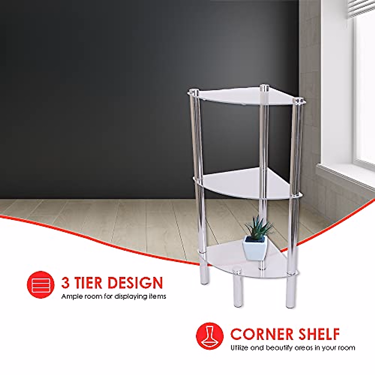 Home Basics SA10278 Shelve, Arc, 3-Tier [Misc.]