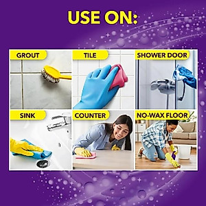 OxiClean plus Bleach, No Drip Foam, Mold & Mildew Bathroom Stain Remover 30 oz. (Pack of 4)