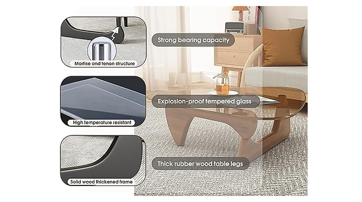 Modern Triangle Glass Coffee Table - Stylish & Durable Centerpiece