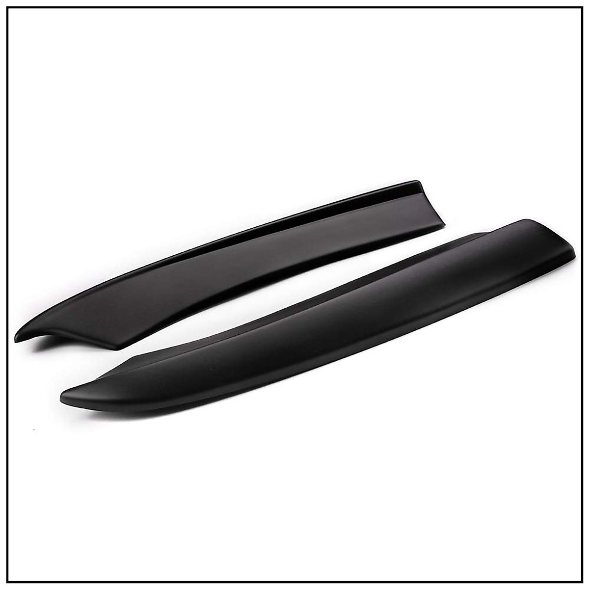 Rear Bumper Lip Aprons Compatible with 2015-2023 Dodge Charger, PP Polypropylene Matte Black Valences Spats Apron Splitter Diffuser Canard by IKON MOTORSPORTS