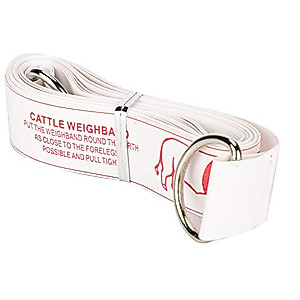 Cattle Weight Measuring Tape, 2.5m Livestock Tape Measure, Soft PVC Animal Bust Weight Contrast Ruler Farm Equipment for Pig Cattle Horse Pony Pig