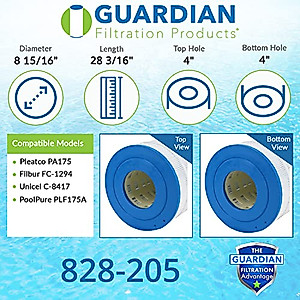 Guardian Pool/Spa Filter Fits Pleatco PA175 Unicel C-8417 Filbur FC-1294 Hayward sta-rite CX1750-RE