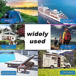 2 Pack Windproof Portable Clothesline with Hooks 16.4 ft Nylon Clothes Line Travel Laundry Line Drying Hanger Rope for Indoor Outdoor Camping Home Hotel Room