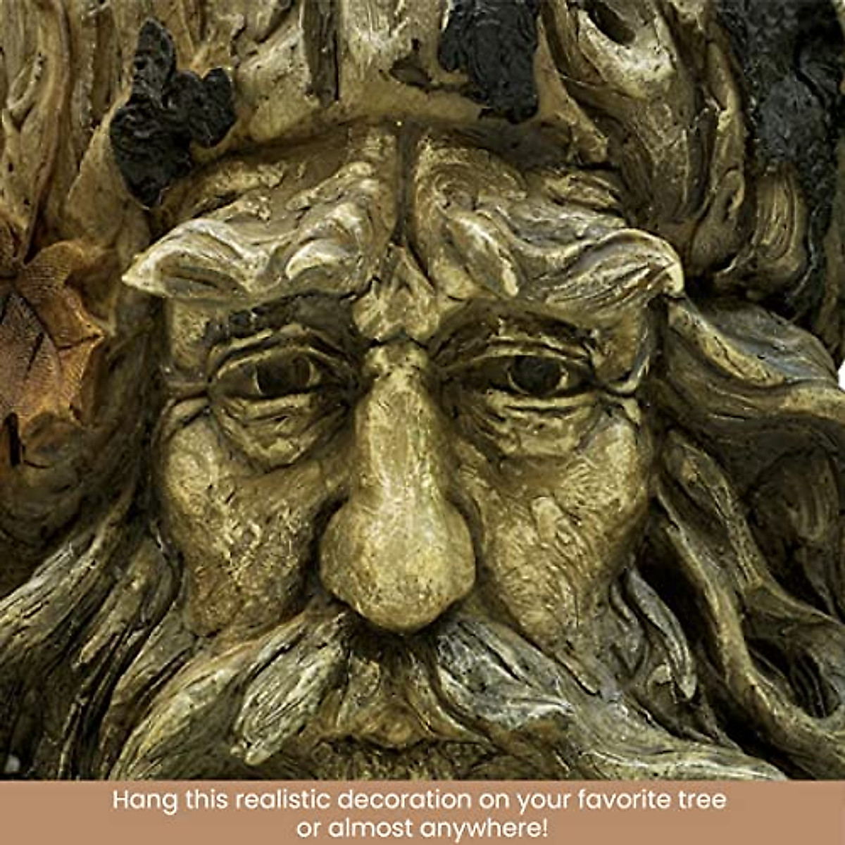 Bits and Pieces - 'Old Man' Tree Hanging Planter - Yard Decorations - Whimsical Tree Sculpture - Indoor/Outdoor Decoration - Garden Peeker Yard Art