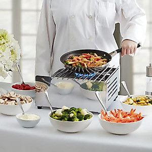 Chef Master 90217 Butane Stove Cover, Protects Flames from Wind, Elegant Presentation, Durable Stainless Steel, Cover for Chef Master Butane Stove