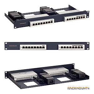 R RACKMOUNT·IT | RM-UB-T1 | Rack Mounting Kit for Ubiquiti UniFi Switch 8 & 8-60W