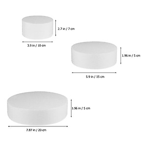 3pcs Prosthetic Foam Cake Model Cupcake Dummies Foams Cake Model Simulated Dummy Cake Baking Cake Dummies Cake Prop Cake Model Diy Cake Model Cake Dummy 7c Prosthesis Wedding White