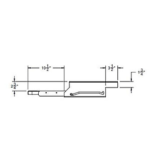 Stromberg Carlson SMFP-1200 Manual Coach Steps by Flexco - 24" Single, 2.75" Rise, Black