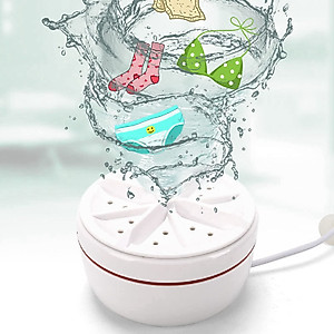 Portable Mini Washing Machine, Foldable Design Sonicleaning Automatic Cycle USB Power Tiny Spaces for Socks Underpant or Small Items, Apartment, Dorm, Camping, RV Travel laundry