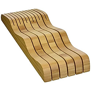 Heim Concept Bamboo Knife Block for Up To 16 Knives, Natural