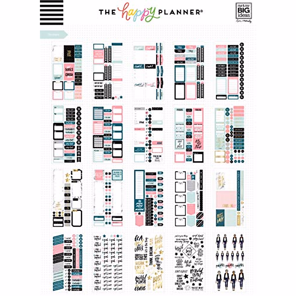 Me & My Big Ideas Happy Planner Accessory Book W/20 Sheets-Goal Getter, 722/Pkg, Multi