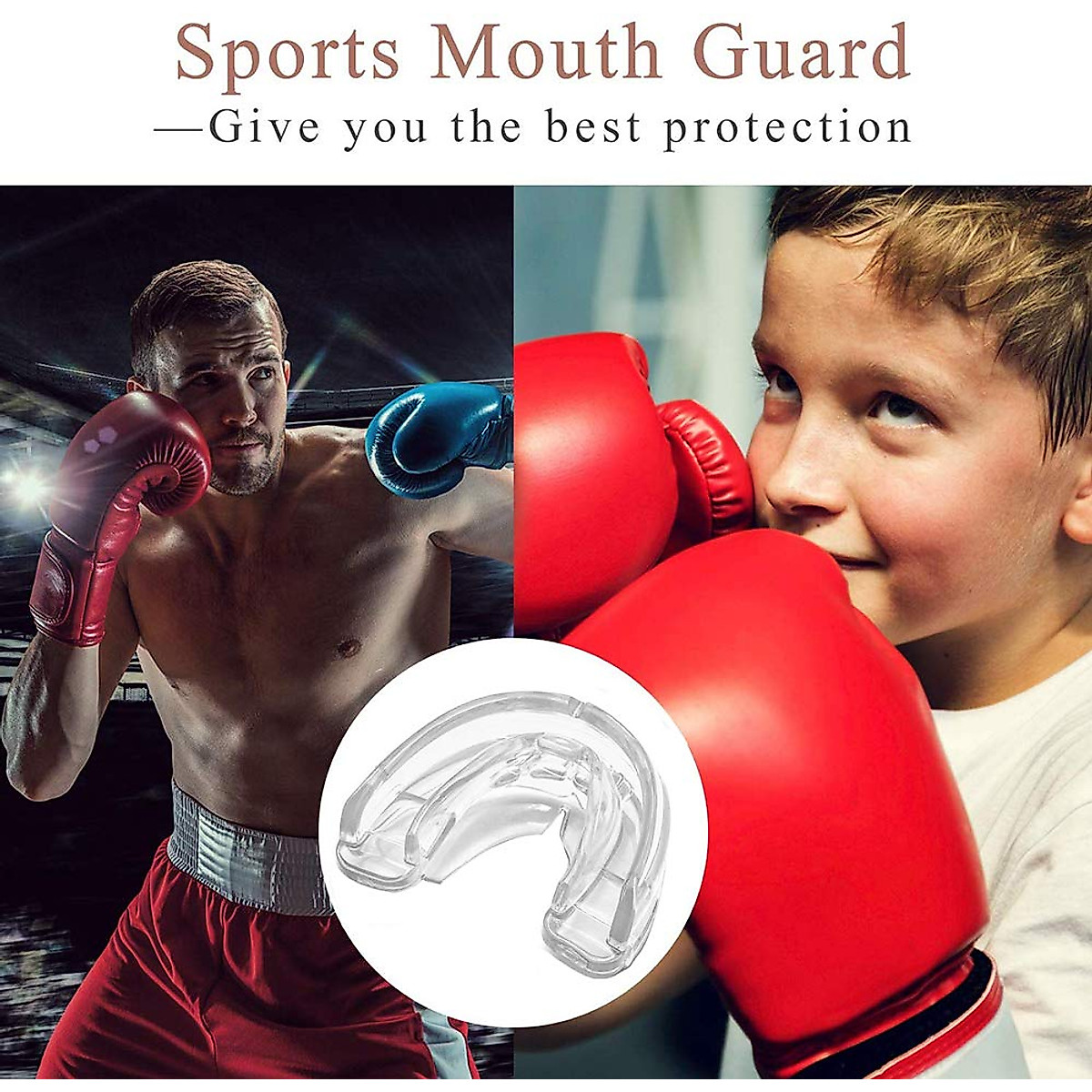 Youth Mouth Guard for Braces,Football Sports Mouthguard for Boxing MMA Lacrosse Basketball Taekwondo Karate Wrestling,No Boiling Required