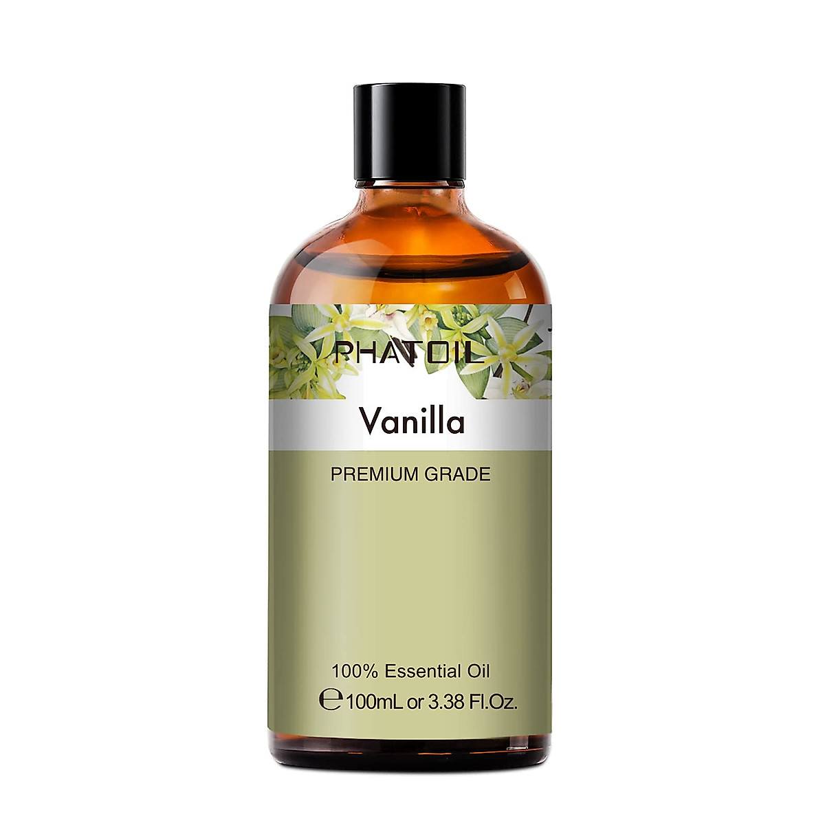 PHATOIL Vanilla Essential Oil 100ML, Vanilla Essential Oils for Diffuser, Humidifier, Aromatherapy, Sleep, Relax