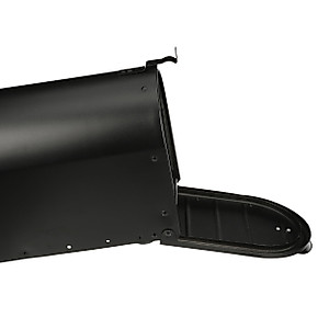 Architectural Mailboxes Admiral Aluminum Post Mount Mailbox, Compatibility Code B, ADM16BAM, Textured Black, Large Capacity