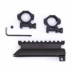 GOTICAL 4X32 Compact .223 .308 7.62x39 mm Tactical Scope Mil Dot with Ring Compact Riflescopes Hunting scopes (Scope Package 2)