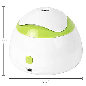 HealthSmart Travel Mate Personal Ultrasonic Small Personal Cool Air Mist USB Compact Travel Humidifier, Relief for Dry Skin, Compact and Personal, Quiet, Filter Free, FSA Eligible Humidifier, White