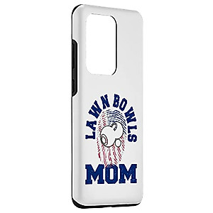 Galaxy S20 Ultra American Flag Fingerprint Patriotic Sports Lawn Bowls Mom Case