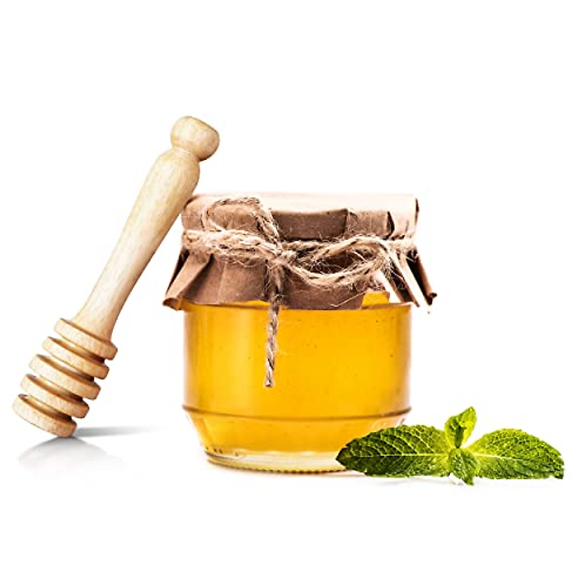 DaringCut Handcrafted wooden honey dipper stick honey spoons for tea individually wrapped - Chocolate/Glucose/Maple Syrup honey drizzler honey stirrers (Jujube Wood) (Pack of 2, Dark & Light Wood)